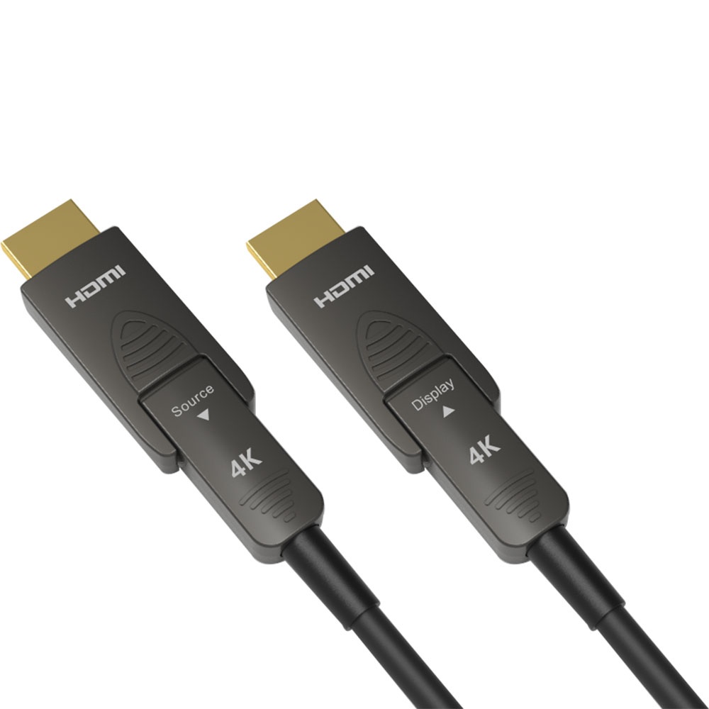 HDMI AOC Hybrid Fiber Optic Cable (with Detachable TX&RX Connectors ...