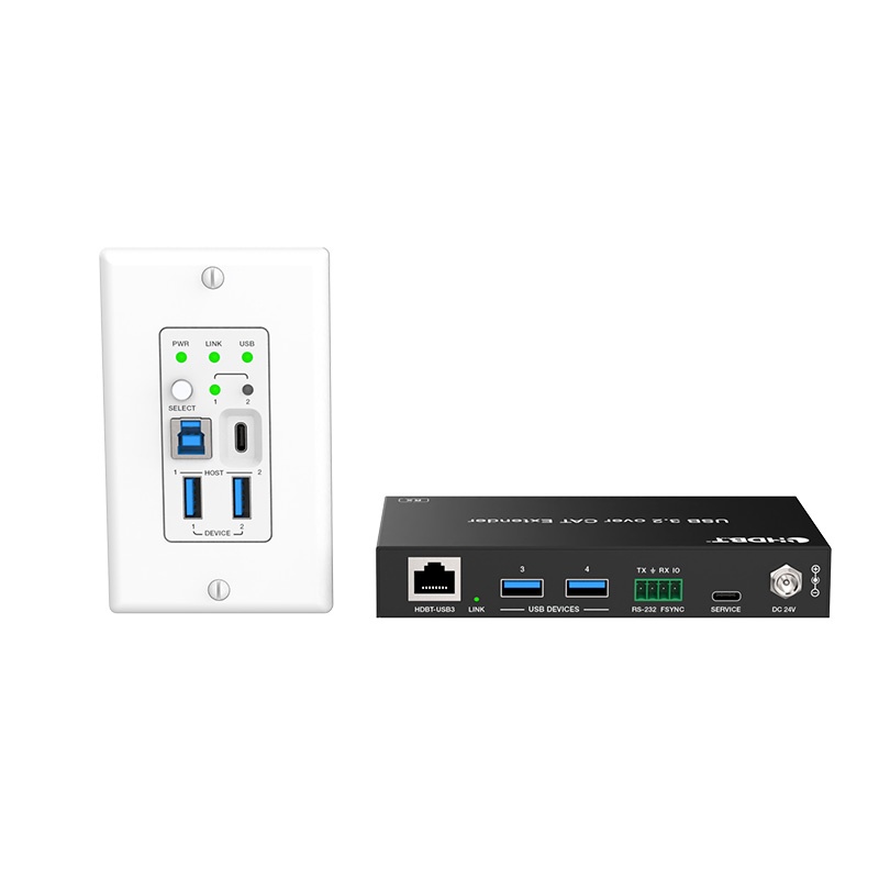USB 3.2 Gen 1 Extender 100m(Wall Plate/Box)